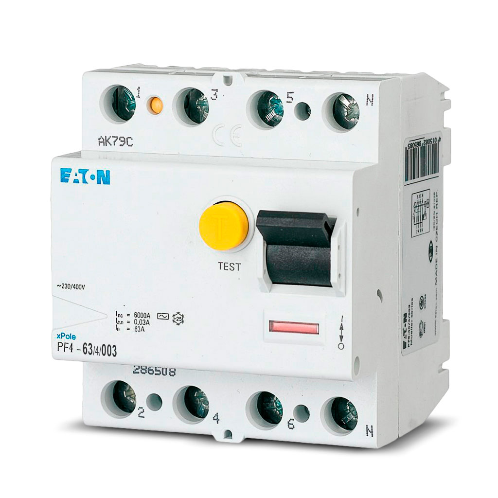Диференційне реле (УЗО) EATON PF4-63/4/003 (293177) купити в Києві та ...
